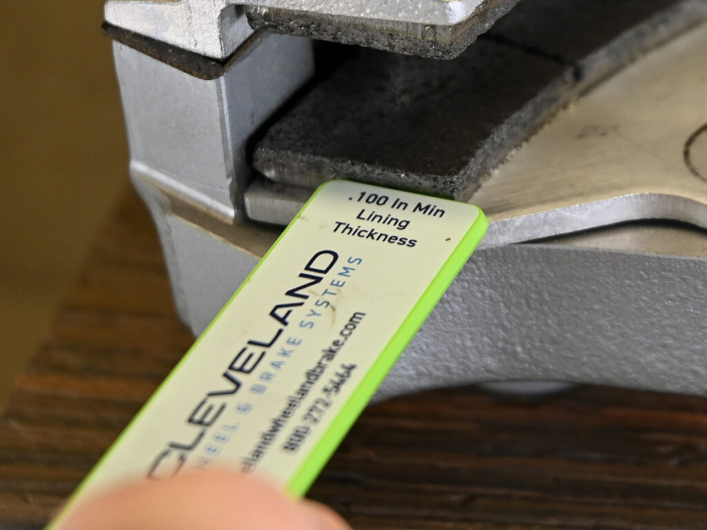 Check Brake Lining Thickness - Cleveland Wheel & Brake Systems